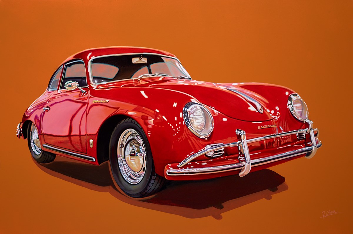 1955 Porsche 356 Continental Coupe by Roz Wilson available from Startle