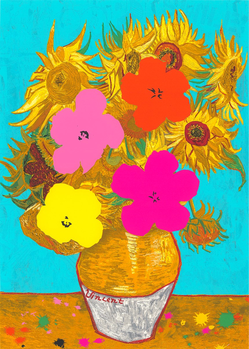Pop Flowers (Deluxe) by Mr Brainwash | Available from Startle